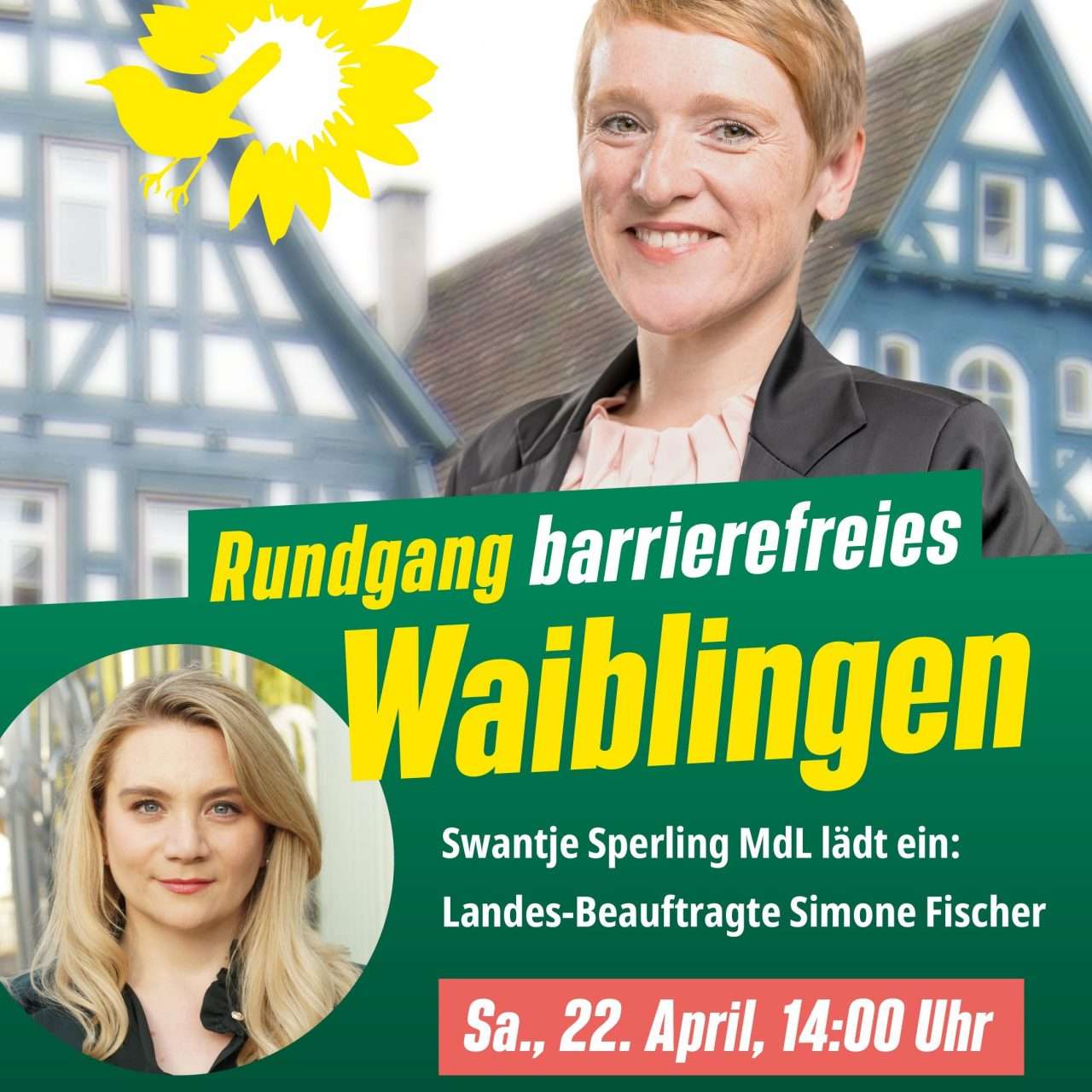 Landes-Beauftragte Simone Fischer in Waiblingen - Swantje Sperling MdL